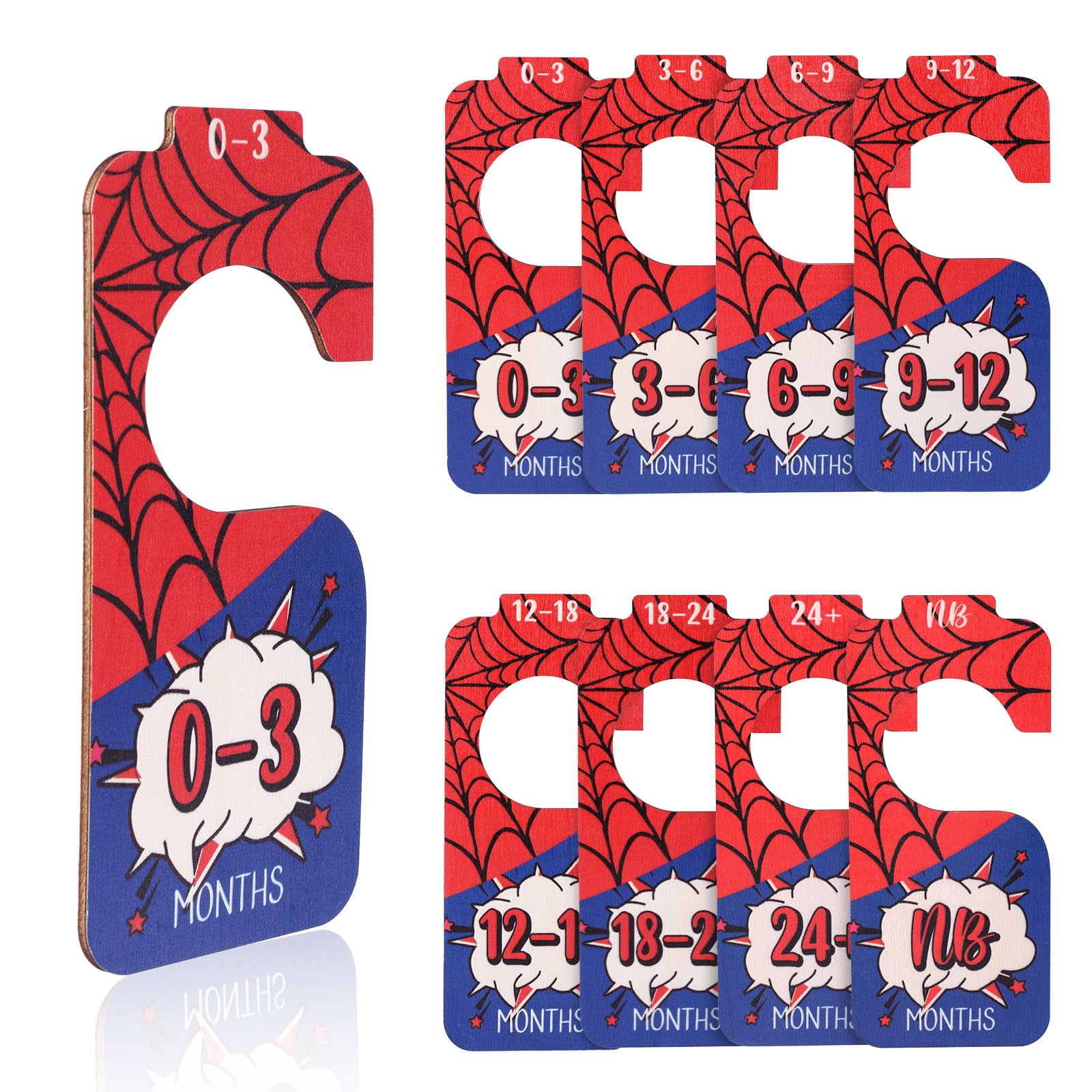 Baby Closet Dividers, Double-Sided Toddler Wardrobe Divider Separators ...