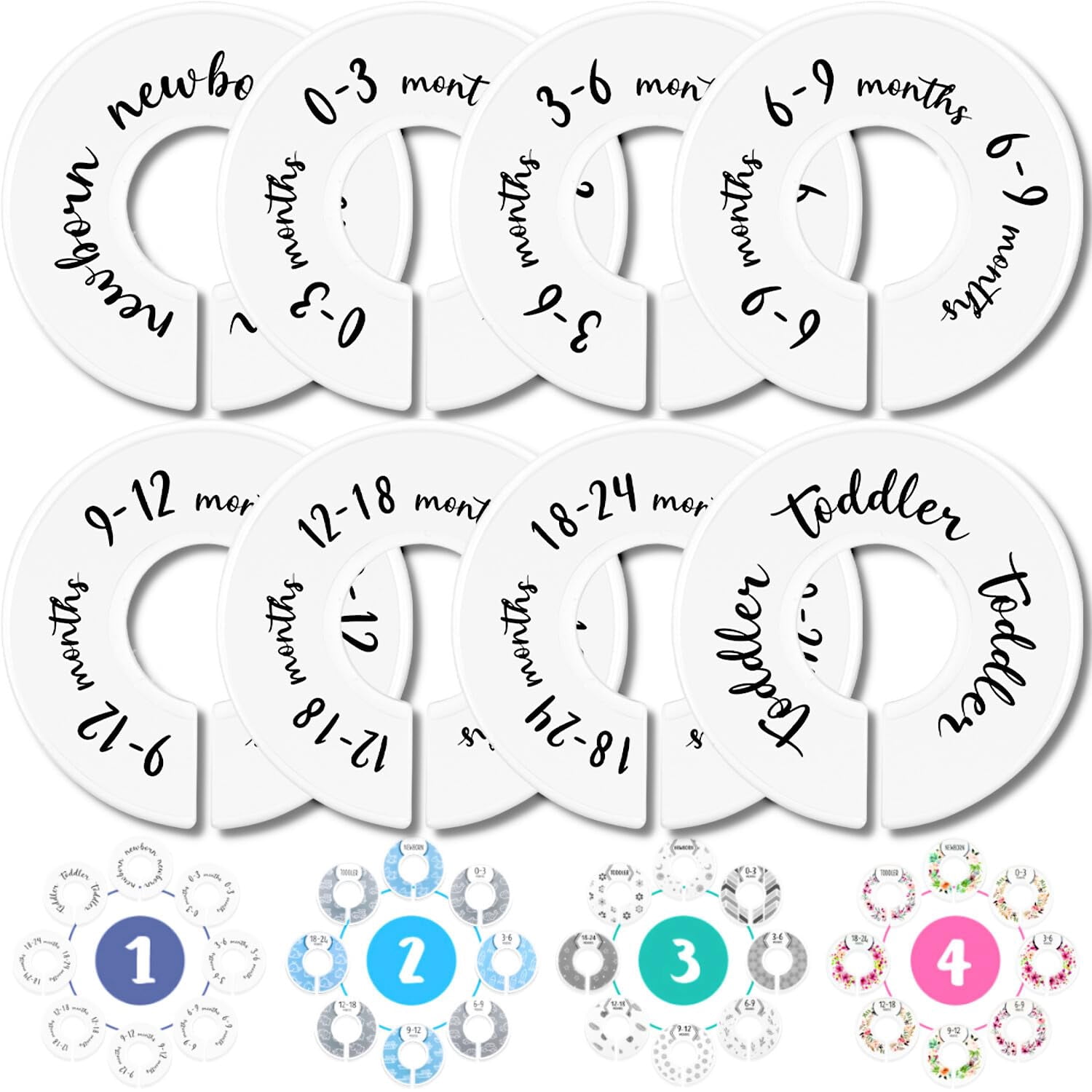 Baby Closet Dividers (Original) – Set of 8 Baby Closet Size Dividers ...