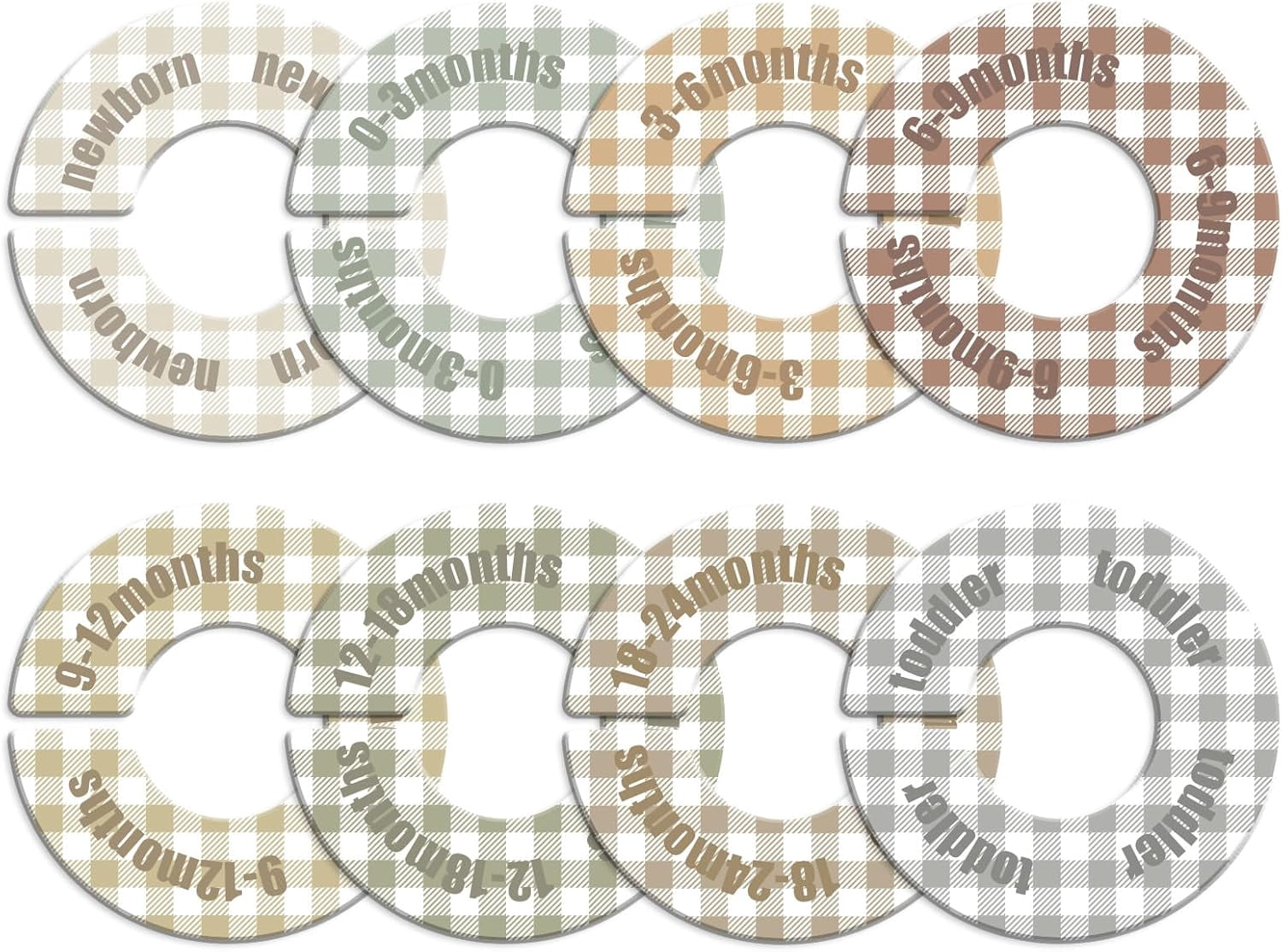 Baby Closet Dividers,Round Baby Clothes Dividers for Closet Nursery ...