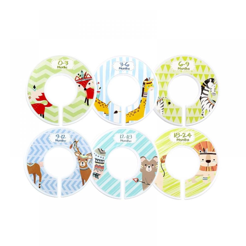 Baby Closet Size Dividers,6Pcs Infant Nursery Dividers Girl Boy for ...