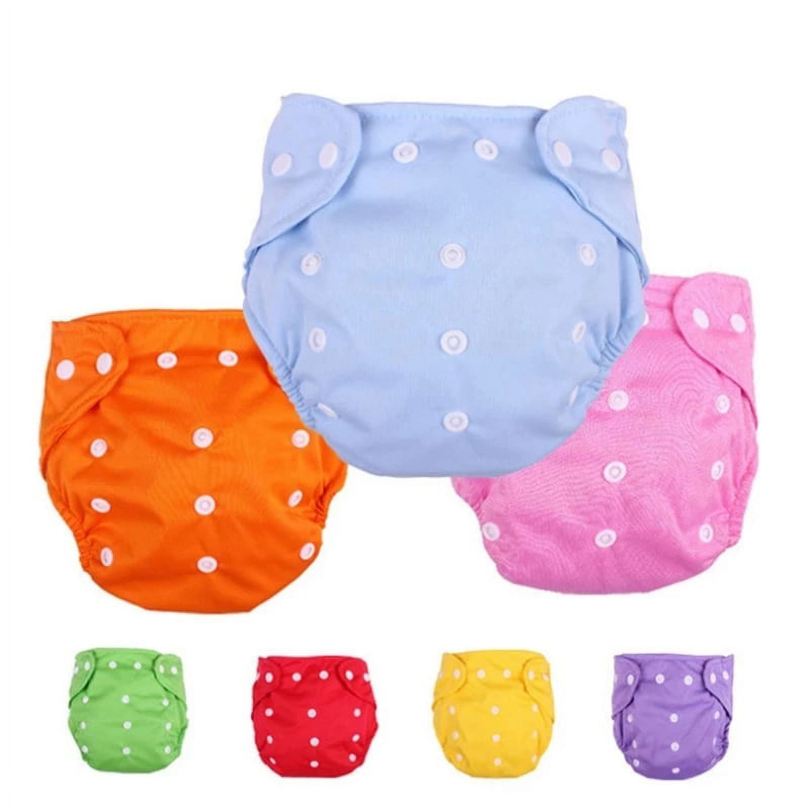 Baby Cloth Diapers Reusable Baby Training Pants Washable Diapers Button ...