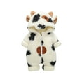 Baby Clothes Boy Girl Thick Snowsuit Winter Warm Coats Cow Prints Hooded Romper Jumpsuit ...