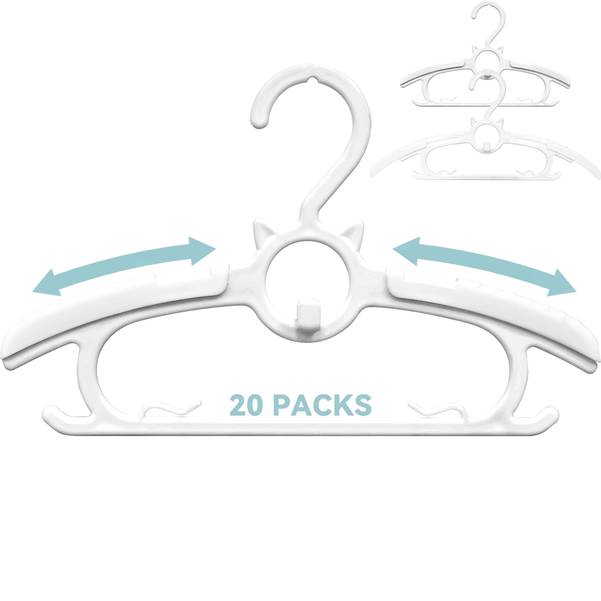 Baby Clothes Hangers 20 Pack Plastic Kids Hangers Clothing Infant ...