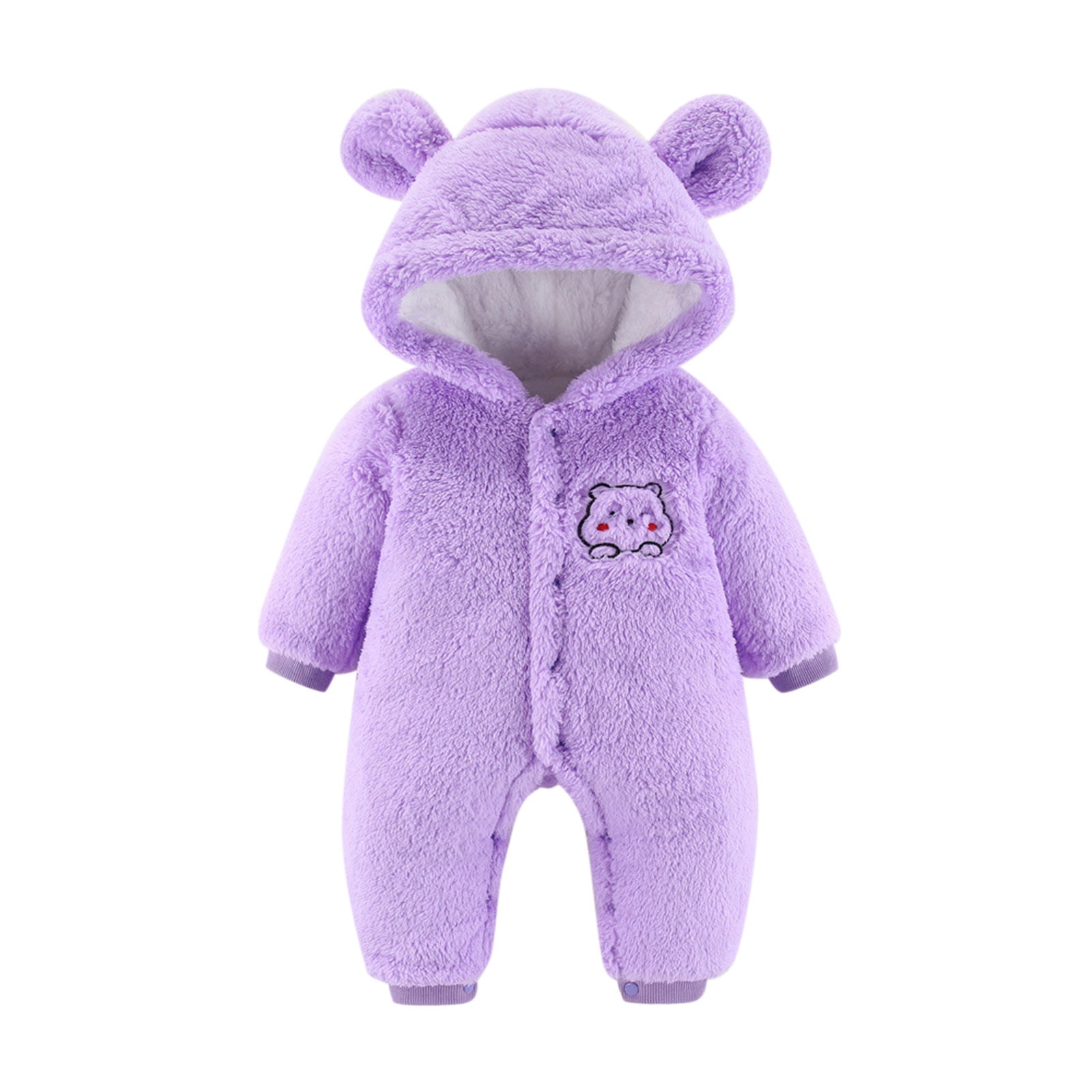 Baby Clothes Unisex Baby Boys Girls Long Sleeve Cute Cartoon Animals Solid Bear Ears Hooded ...