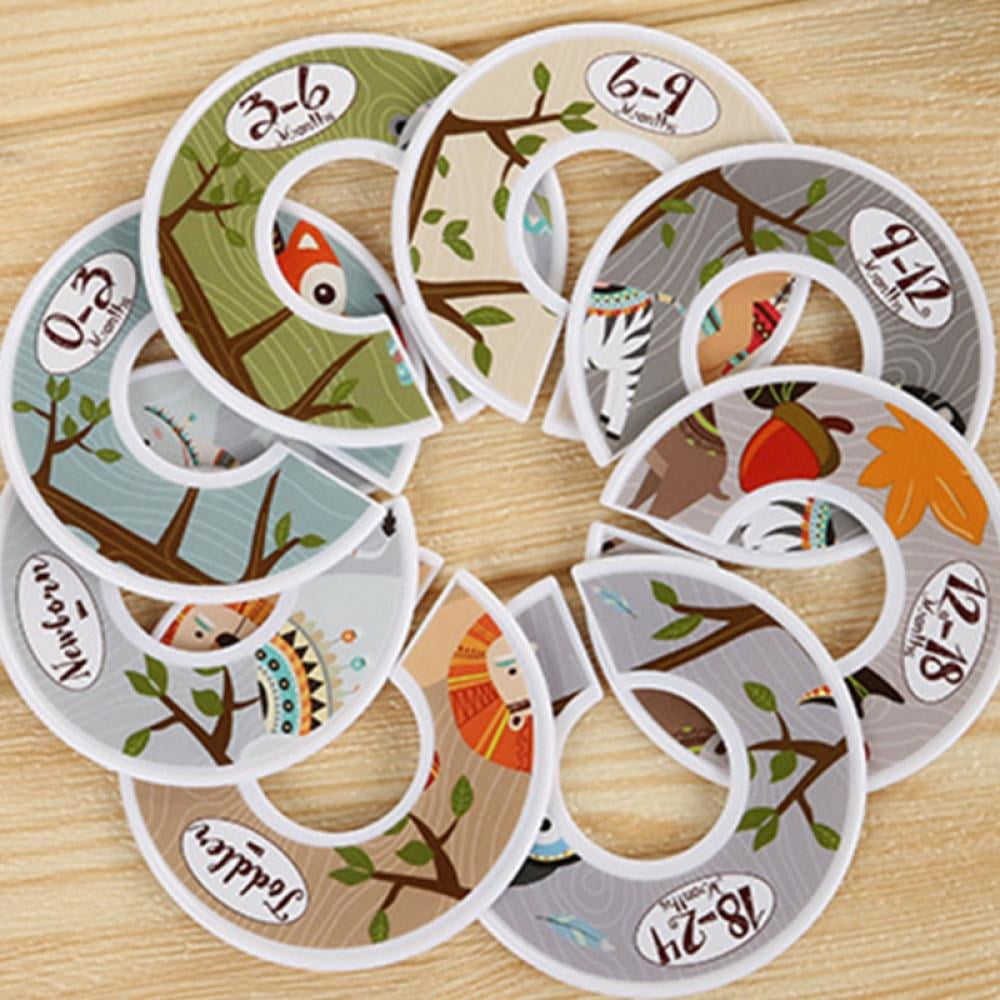 Baby Clothing Segmentation Cards Infant Toddler Closet Divider Baby ...