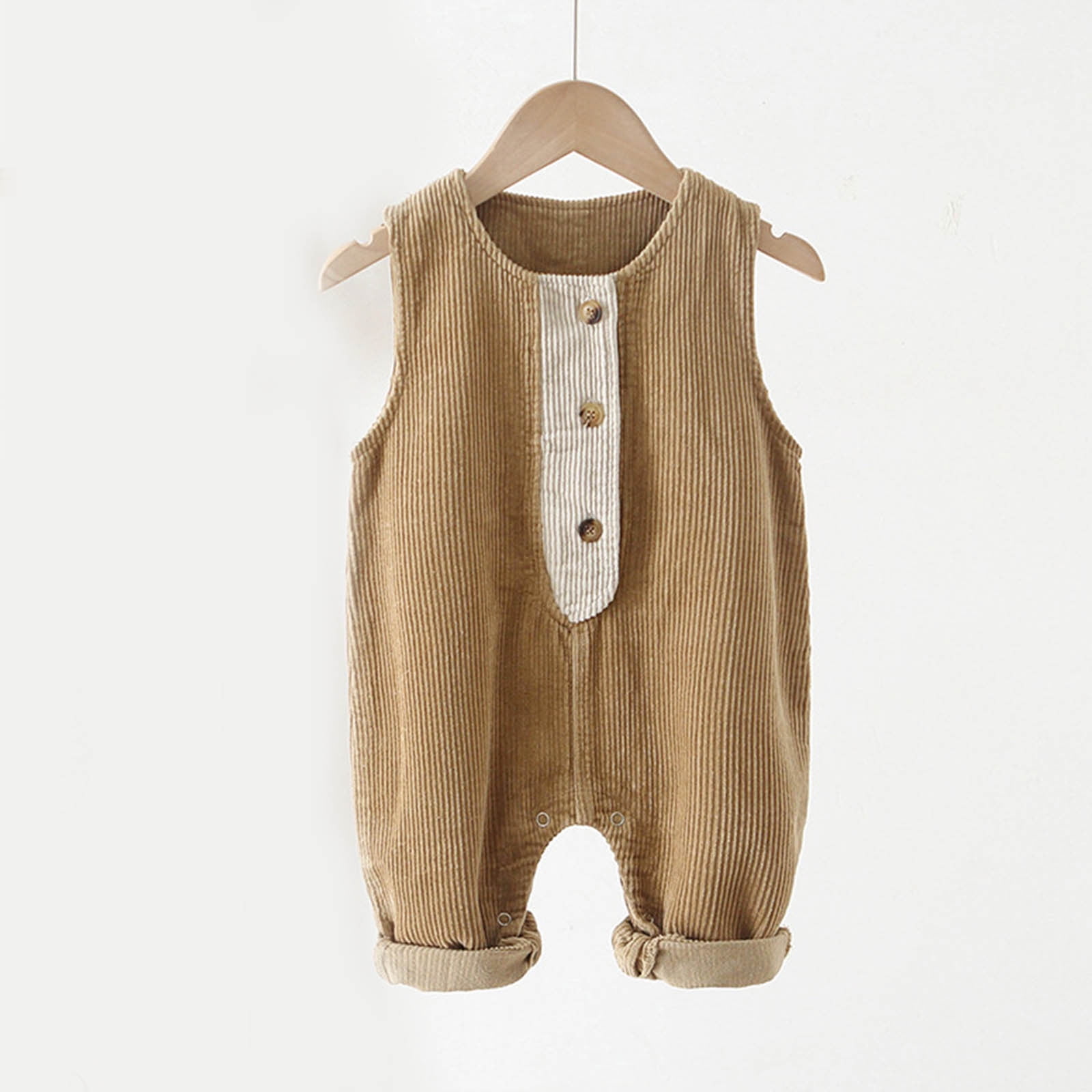 Baby Corduroy Solid Color Versatile Overalls Cargo Pants for Girls 12 ...