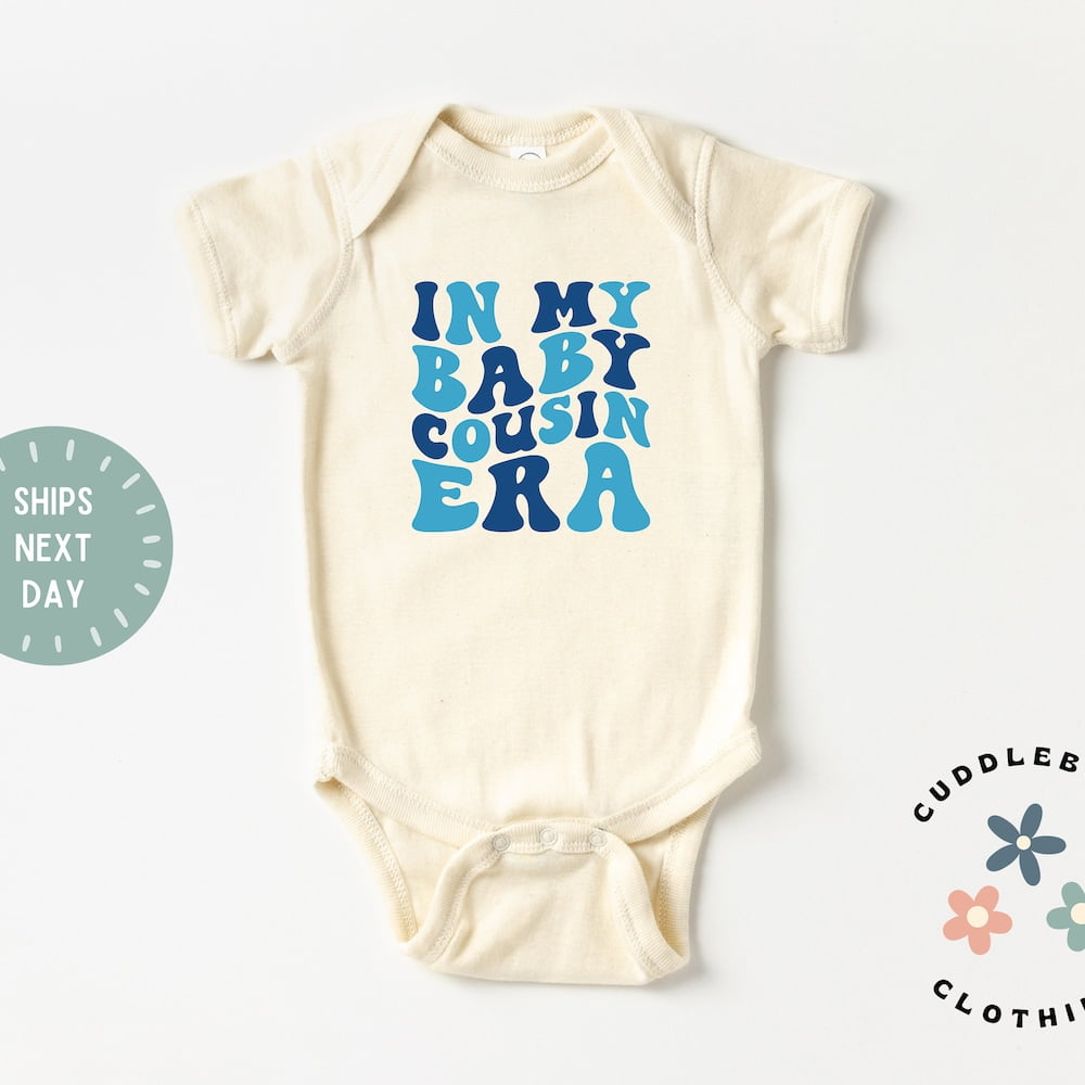In My Baby Cousin Era Baby Onsies Bodysuit - Cousin Crew - Retro Baby Cousin Bodysuit - New Baby ...