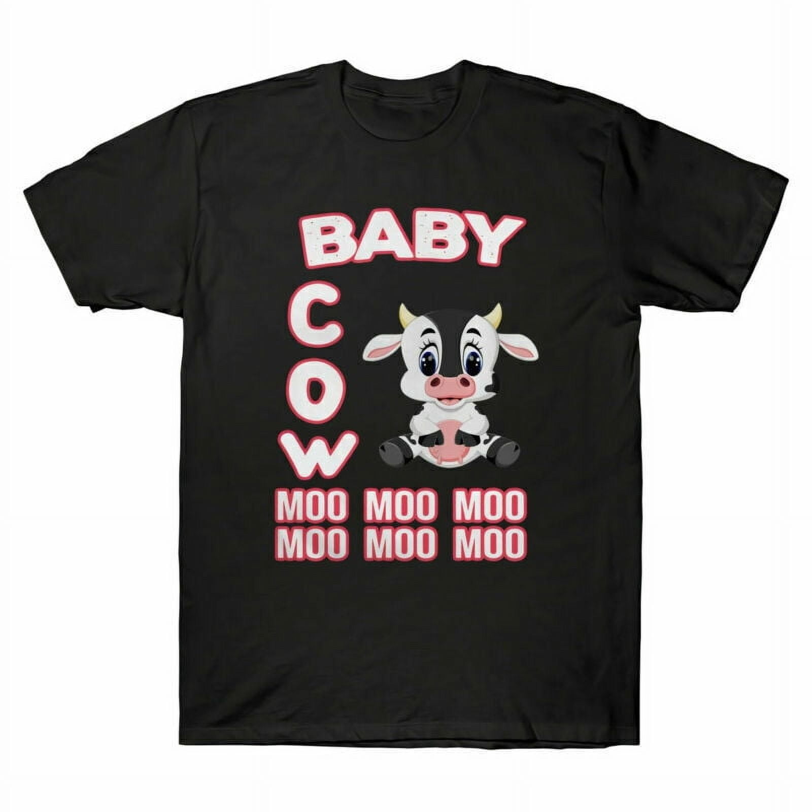 Baby Cow Moo Moo Moo Moo Moo Moo Funny Men's T Shirt Cotton Short ...