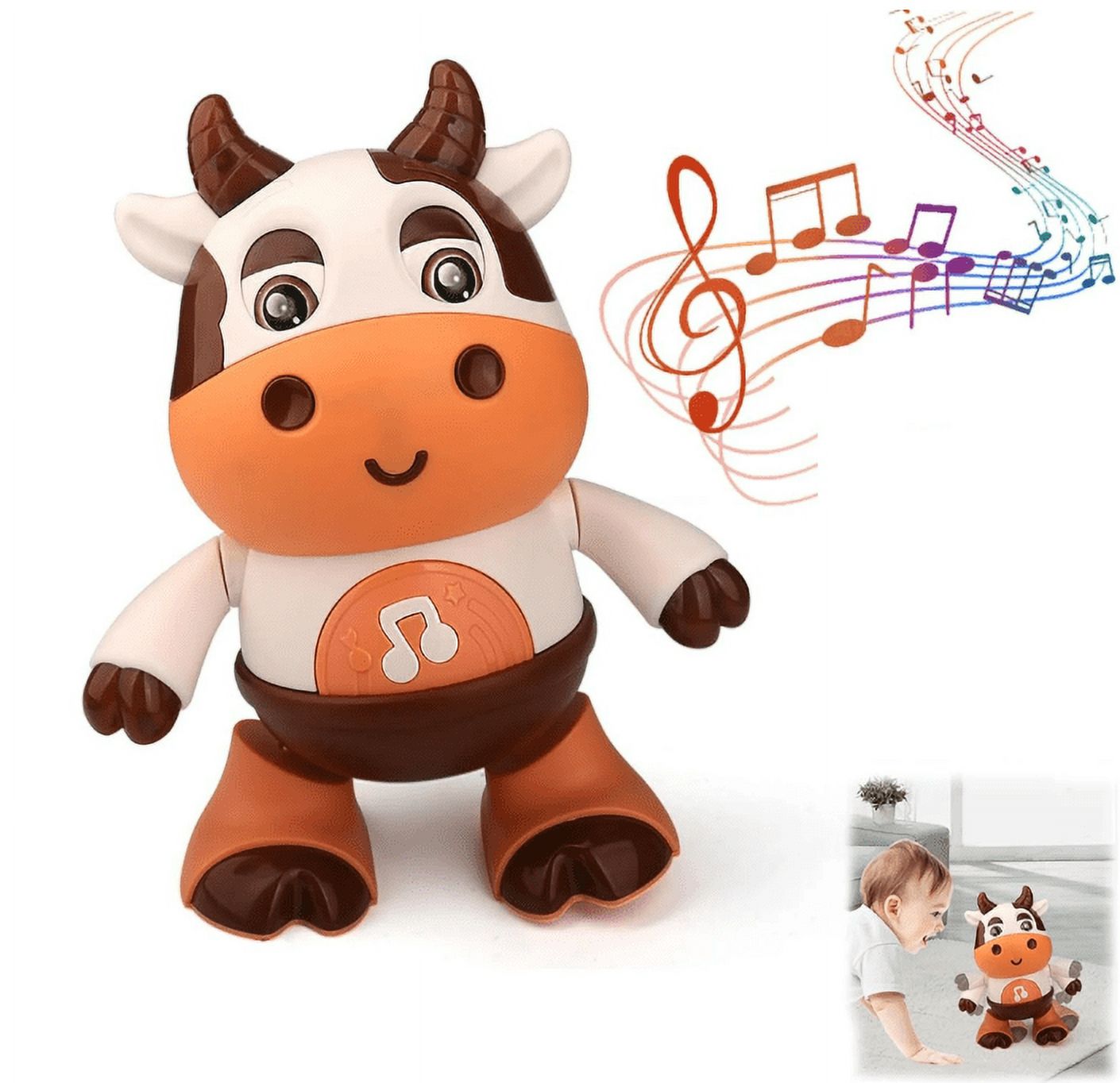 Baby Cow Musical Toys - 2025 New Musical Cow Toy, Baby Preschool ...