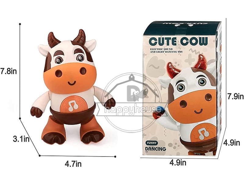 Baby Cow Musical Toys Dancing Walking Baby Cow Toy with Music and LED ...