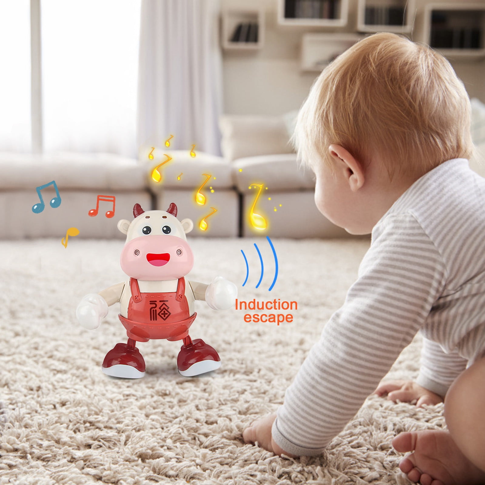 Baby Cow Musical Toys,New Light Up Dancing Cow Musical Dancing Cow ...