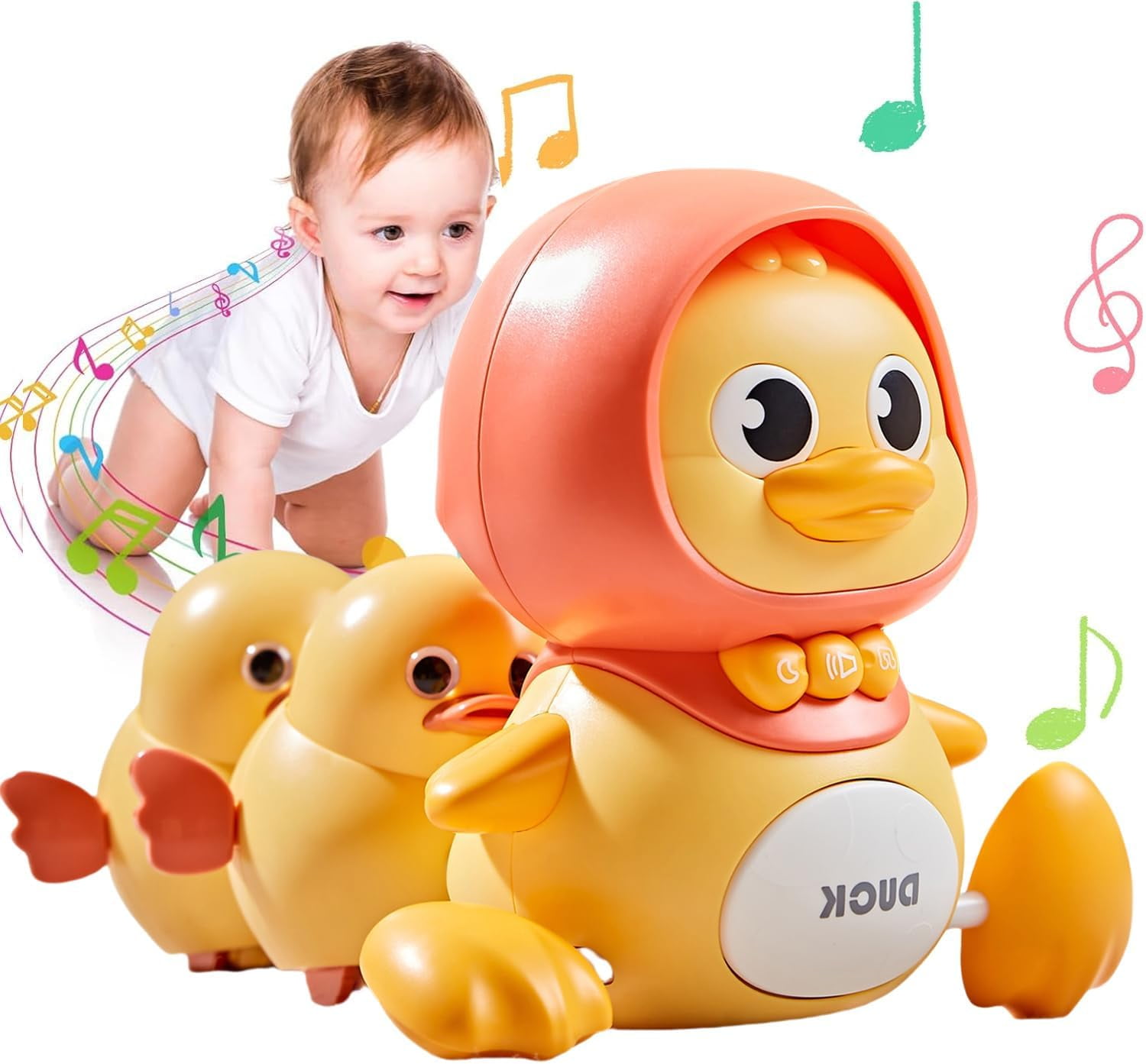 Baby Crawling Toys, Musical Ducks Toddler Toys, Early Education Kids ...