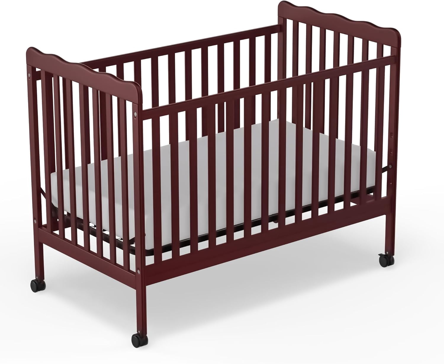 Baby Crib, 3-in-1 Convertible Crib Wood Full Size Toddler Bed with ...