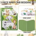 Baby Crib Bedding Set Safari Neutral Nursery Comforter with Fitted ...