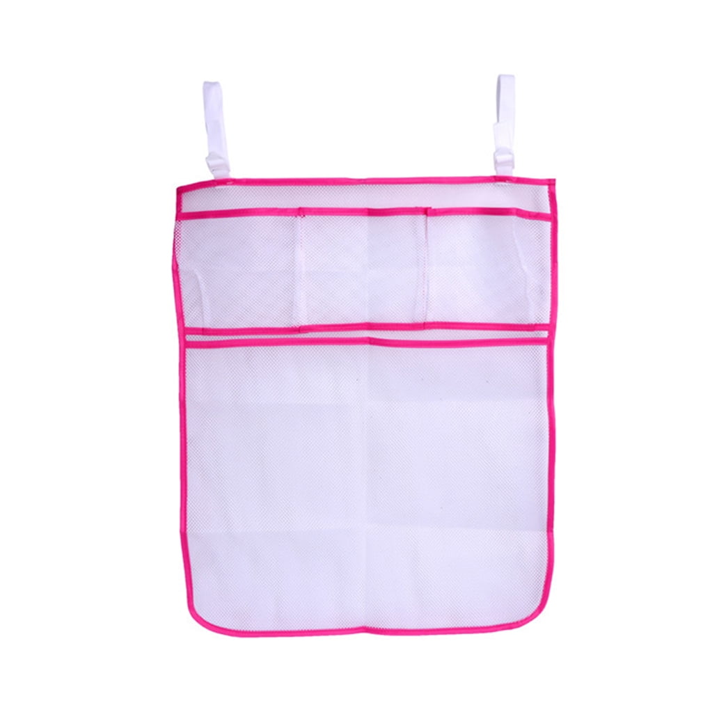 Baby Crib Mesh Bag Newborn Bedside Pouch Bumper Infant Diaper Organizer ...