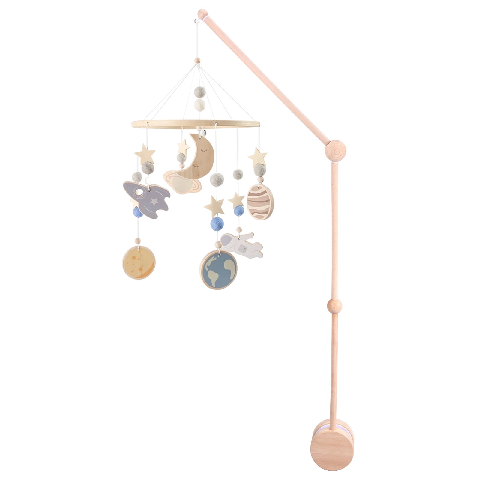 Baby Crib Mobile Arm - 36 Inch Wooden Mobile Arm Upgraded Adjustable ...