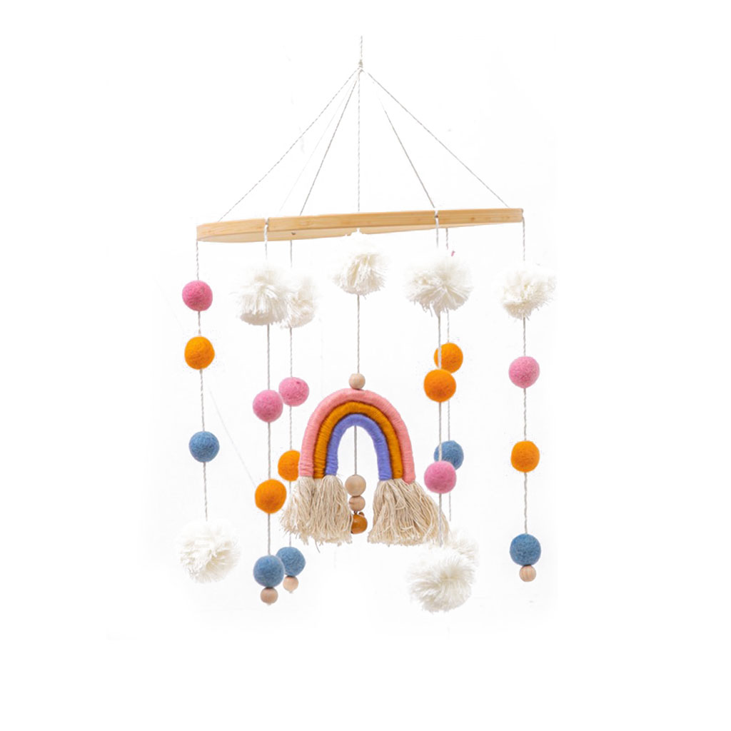 Baby Crib Mobile Bed Wooden Attract the Baby's Attention Train Baby's ...