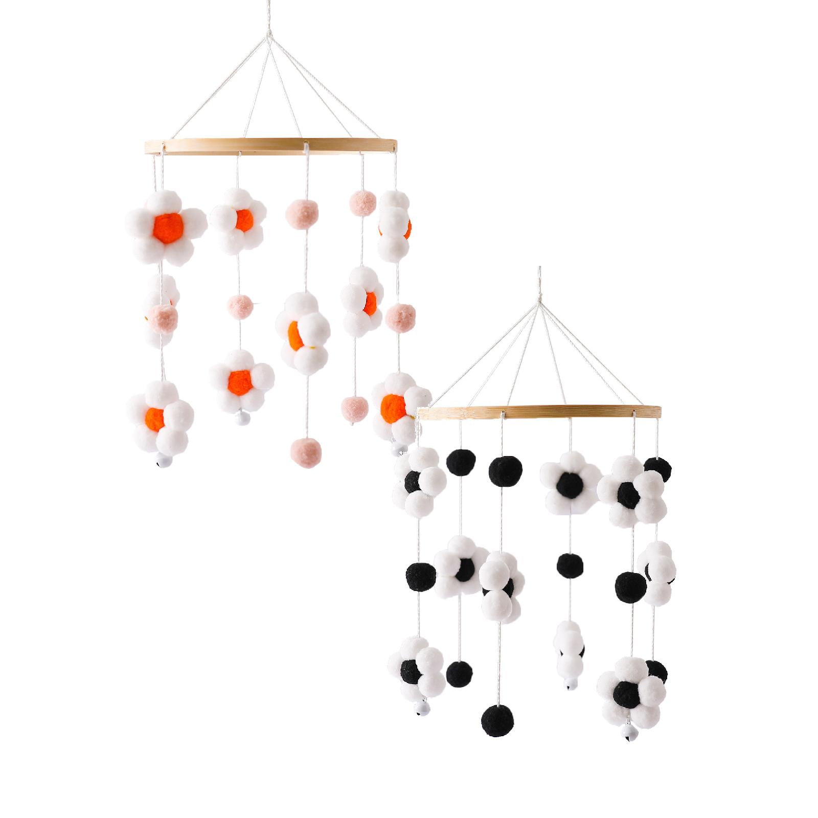 Baby Crib Mobile,Modern Boho Baby Mobile,Soothing Musical Crib Mobile ...