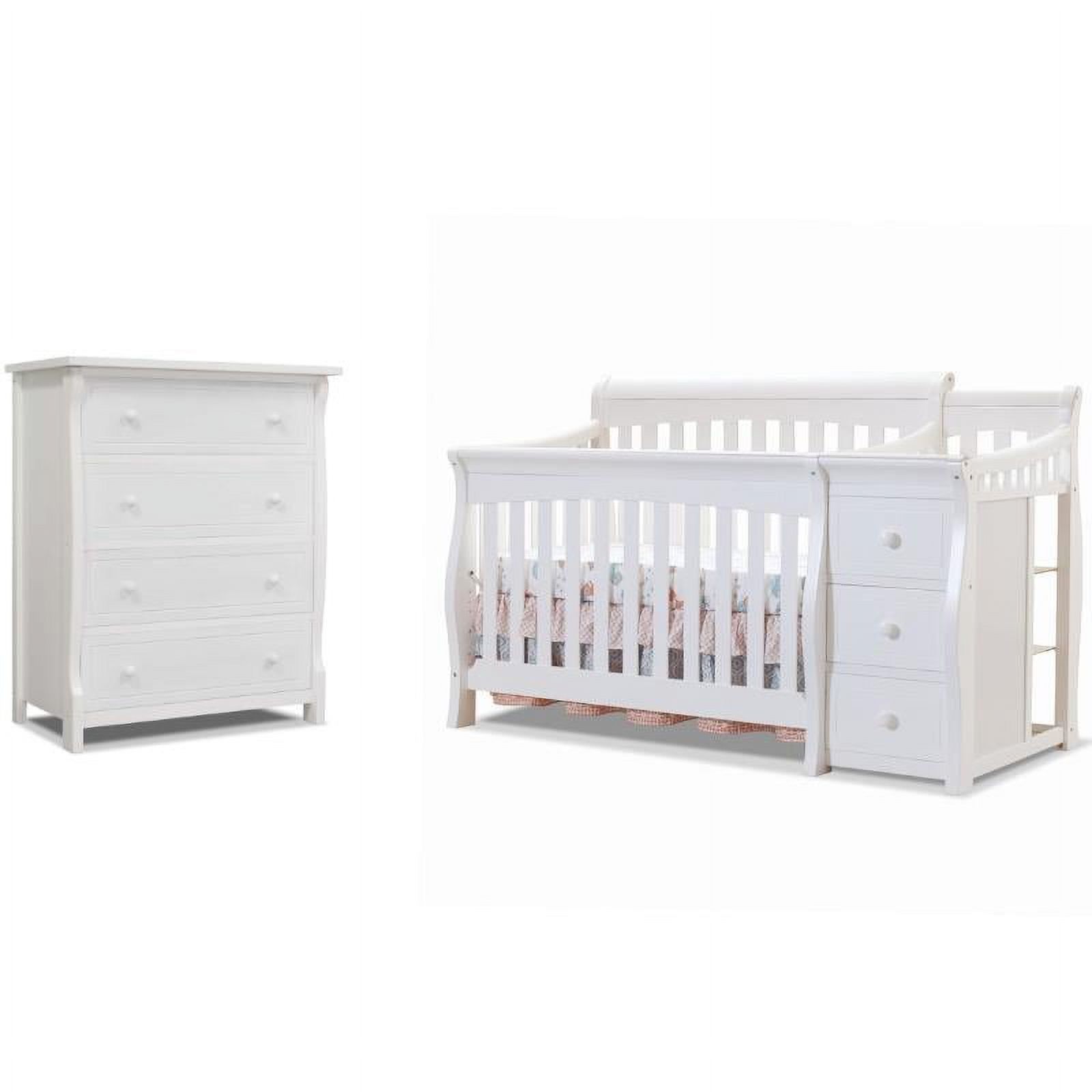 Child Craft Redmond 4-Piece Baby Nursery Set with 4-in-1 Convertible ...