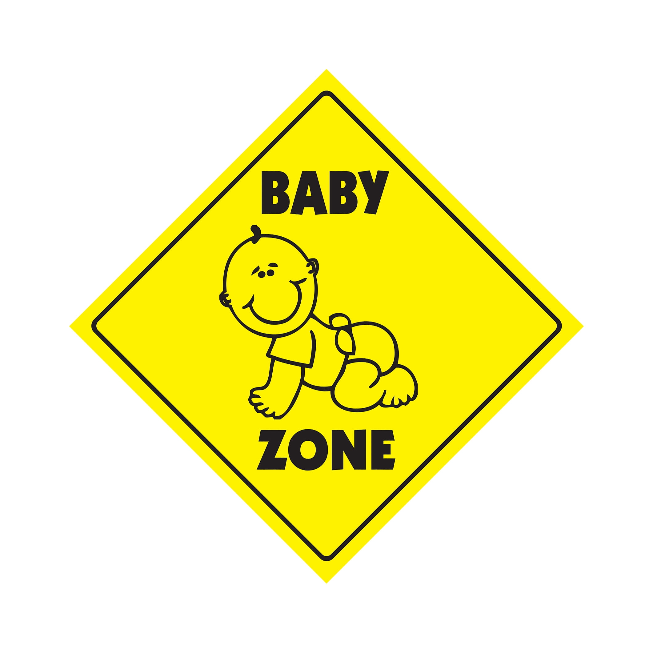 Baby Crossing Sign Zone Xing | Indoor/Outdoor | 14" Tall cry diaper ...