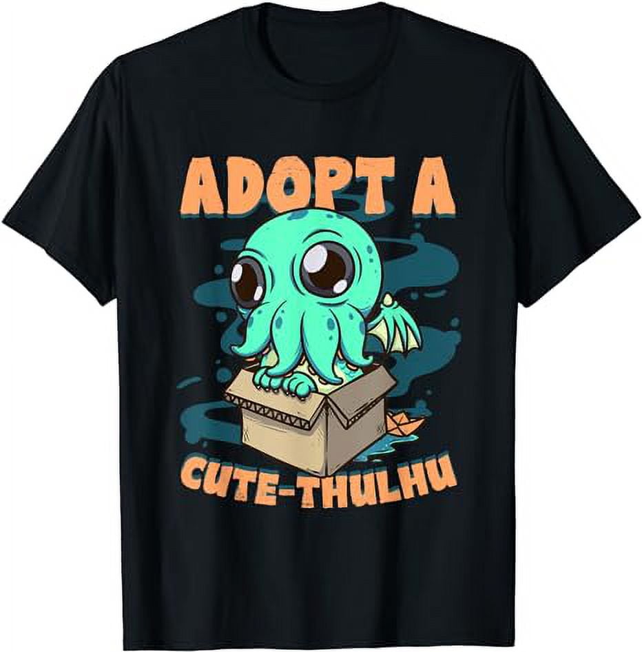 Baby Cthulhu Shirt Adopt a Cute-thulhu Cute Kawaii Cthulhu T-Shirt ...
