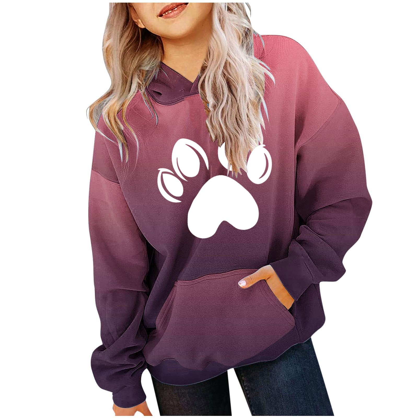 Baby Days Deals YLSDY Cute Hoodies for Girls Oversized Long Sleeve ...
