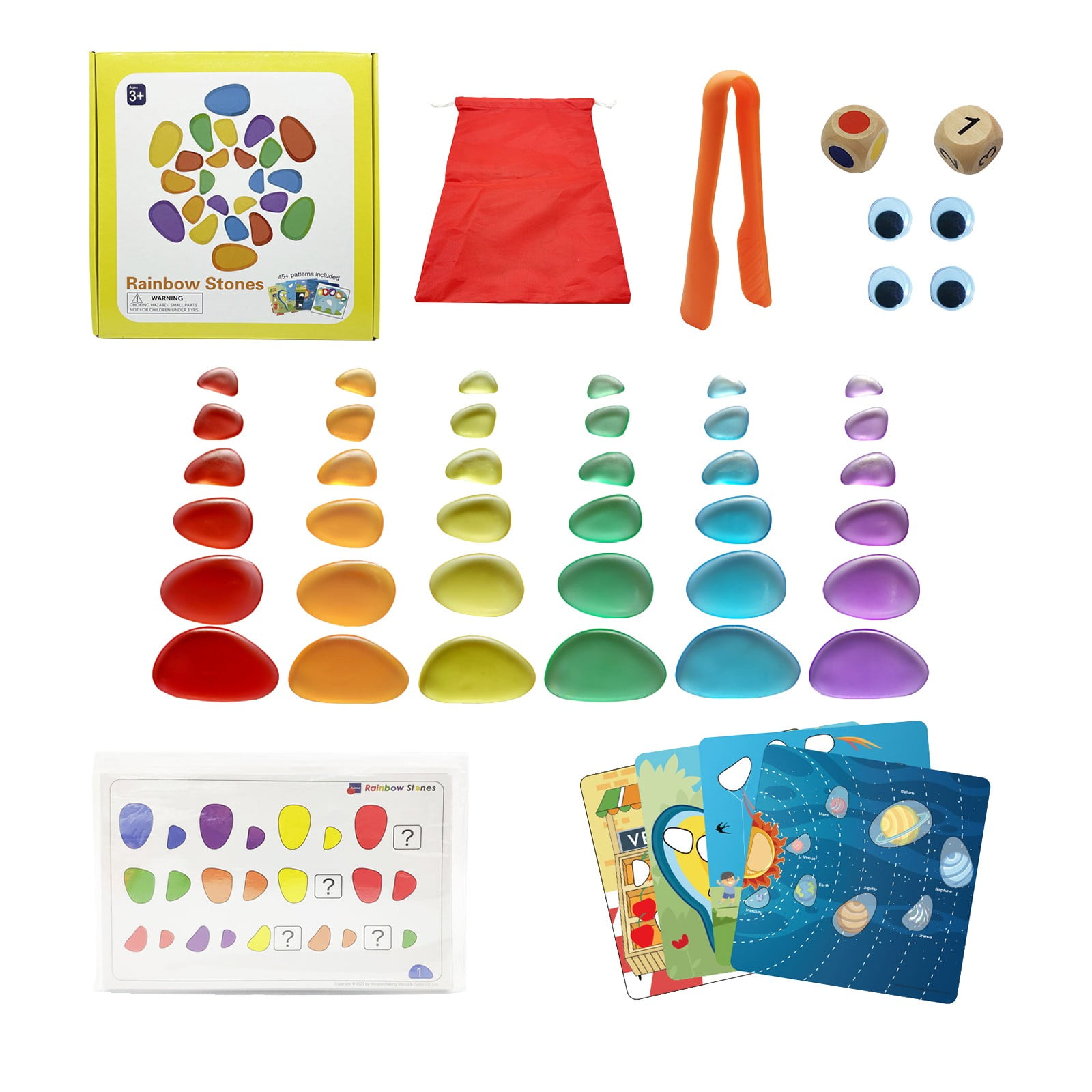 Baby Days Savings Educational Pebbles Sorting And Stacking Stones ...