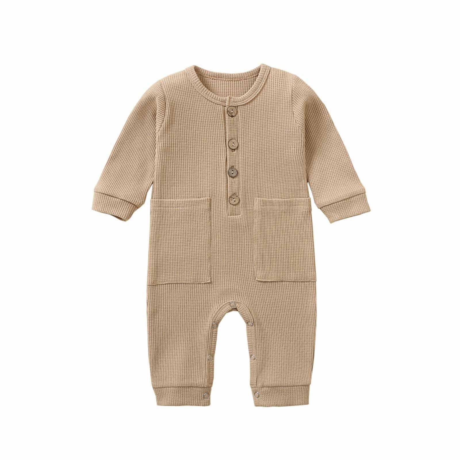 Baby Days Savings! Joau Baby Boys Girls One-Piece Buttons Ribbed Romper ...