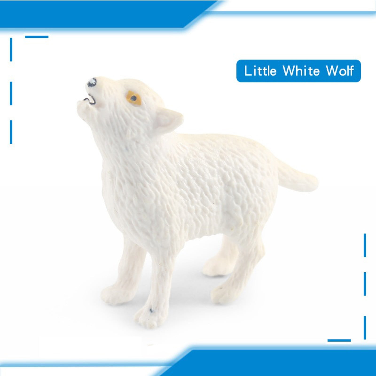 Black and Friday Toy Deals Simulation White Wolf Model Roaring Wolf ...