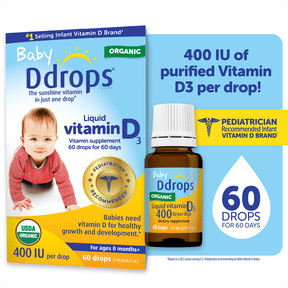 Mommy's Bliss Newborn Infant Vitamin Drops, Organic Daily Liquid ...