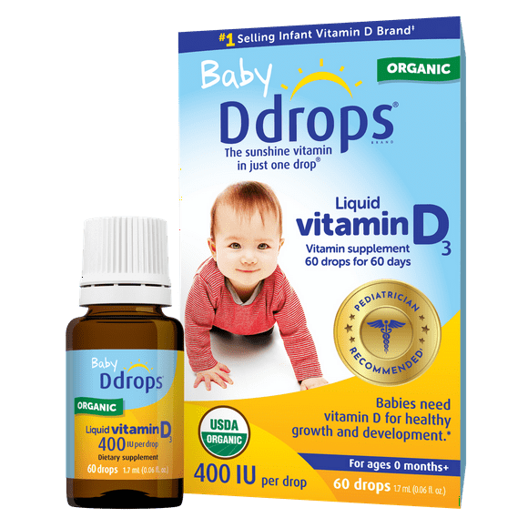 Ddrops Vitamin D in Letter Vitamins - Walmart.com