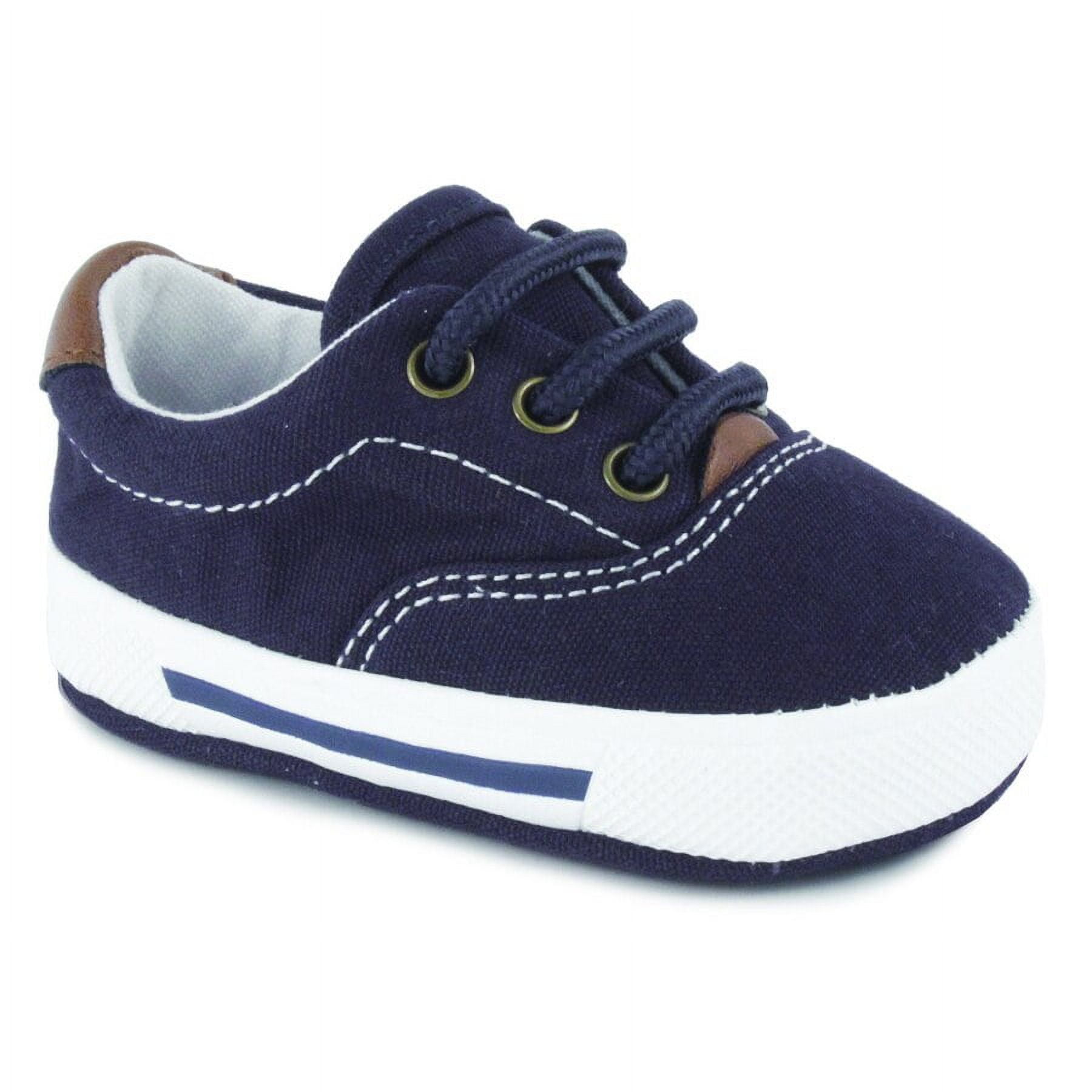 Baby Deer Milo Blue Canvas Sneakers for Infant Boys Size 3 - Walmart.com