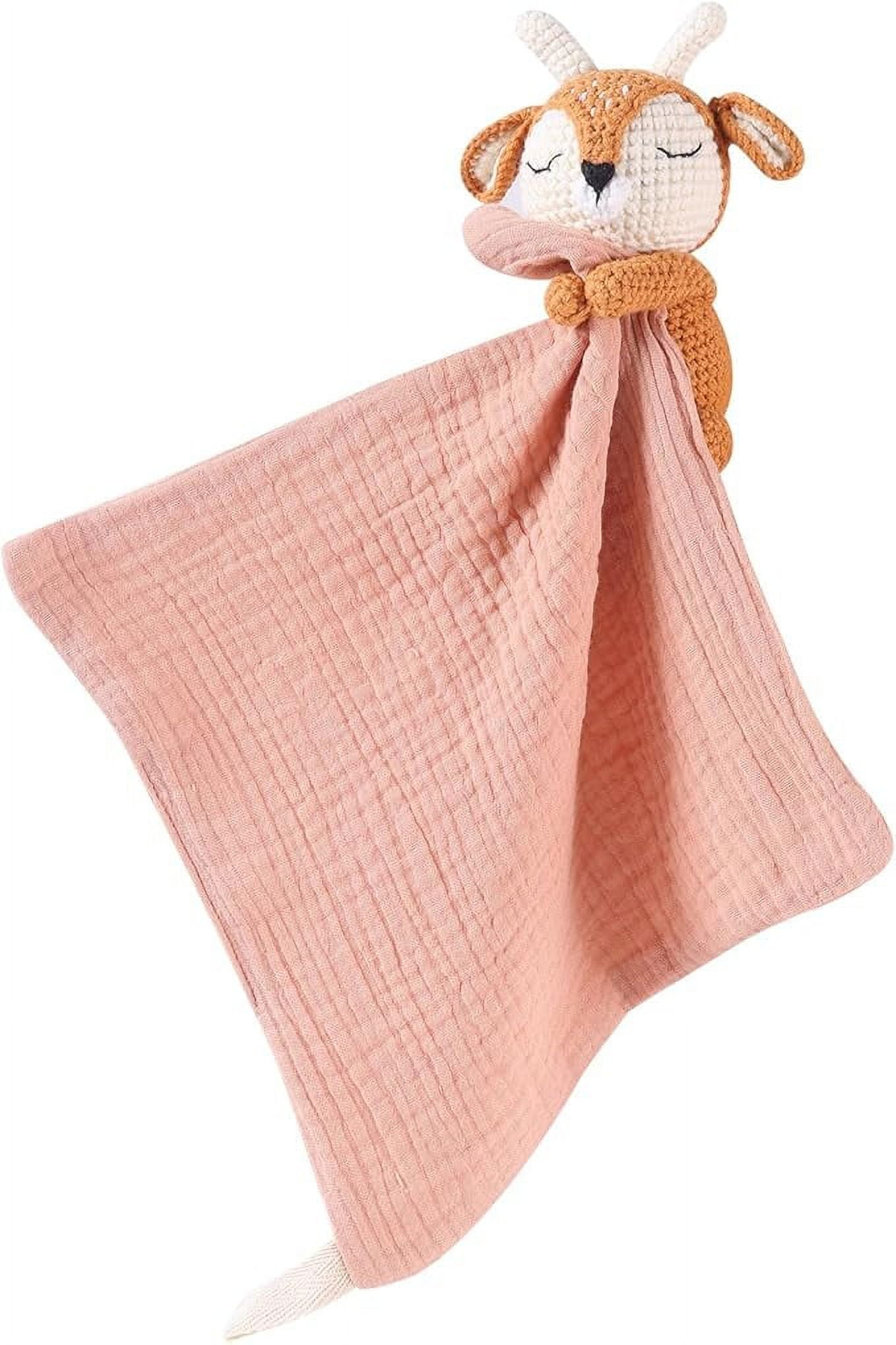 Baby Deer Security Blanket – Perfect Blend of Plush Deer & Crochet ...
