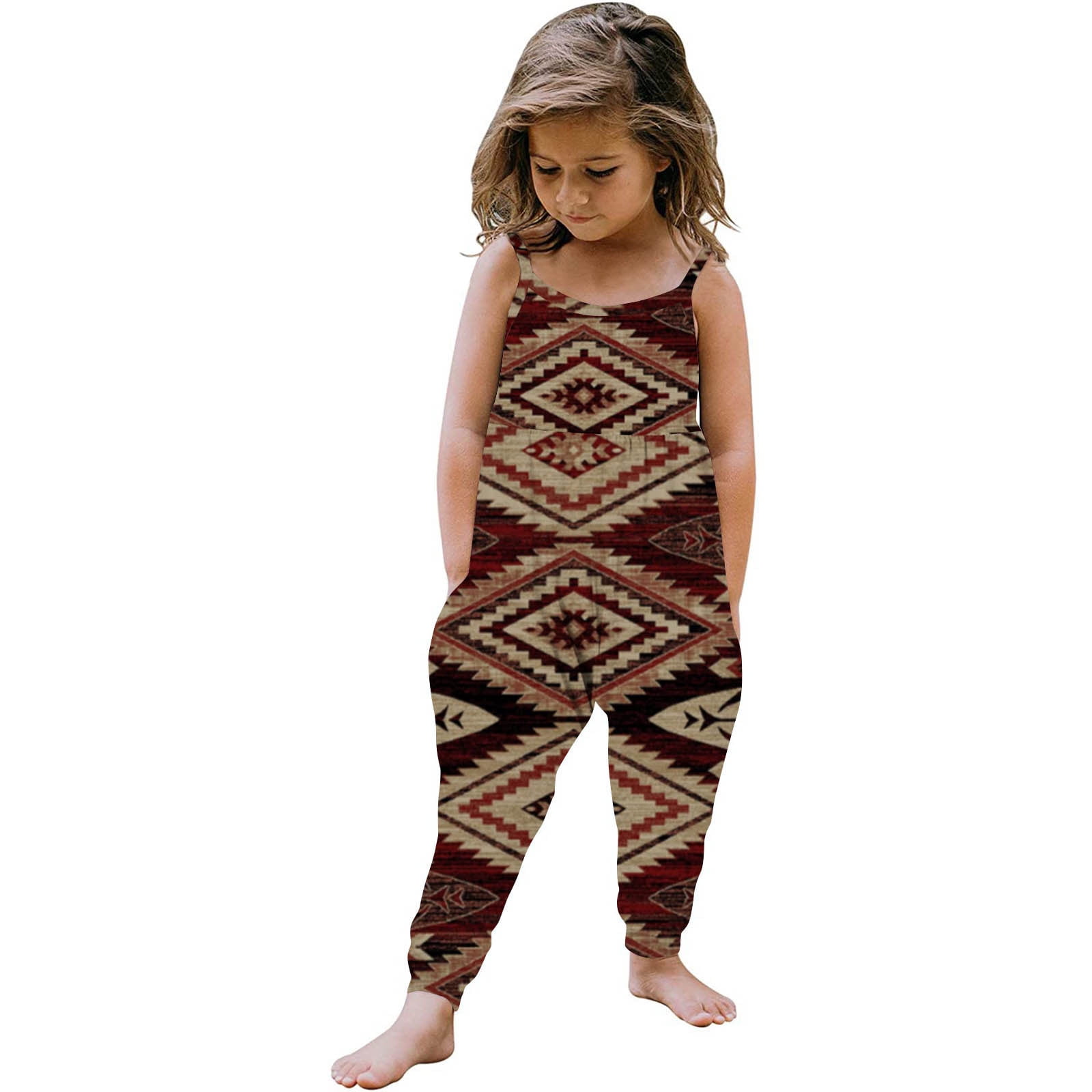 Baby Delas!1-6 Years Aztec Jumpsuit for Toddler Girls, One Piece Girls ...