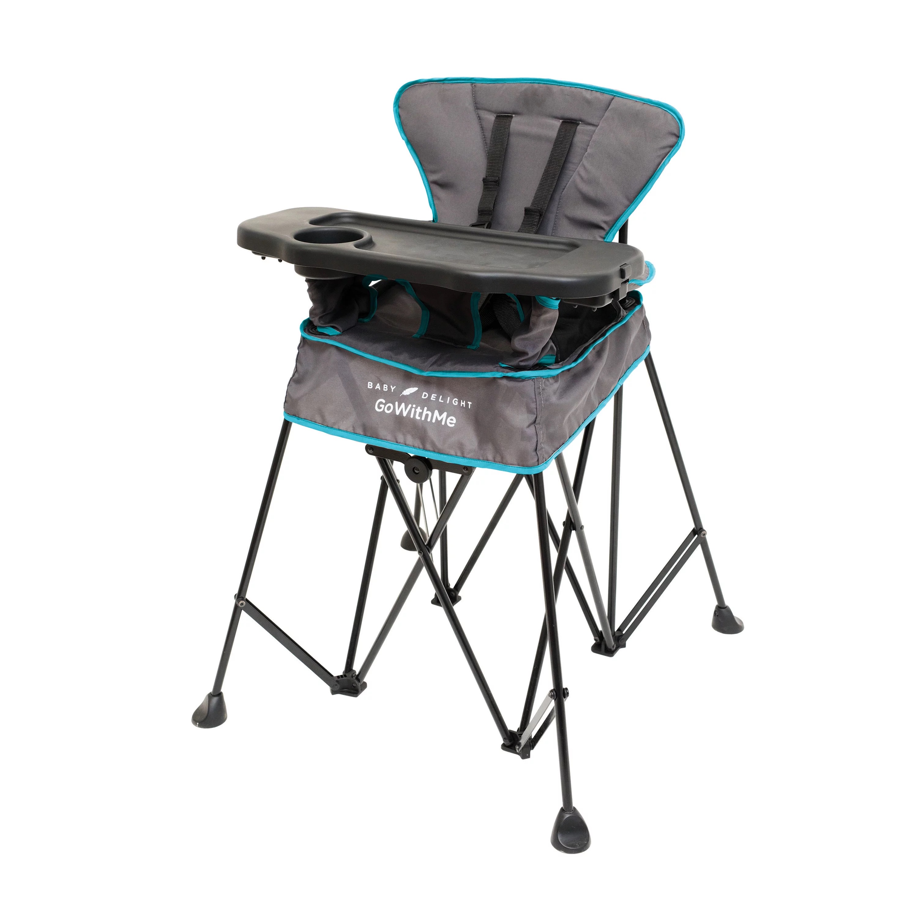 Dream On Me Portable 2-In-1 Table Talk High Chair, Gray - Walmart.com