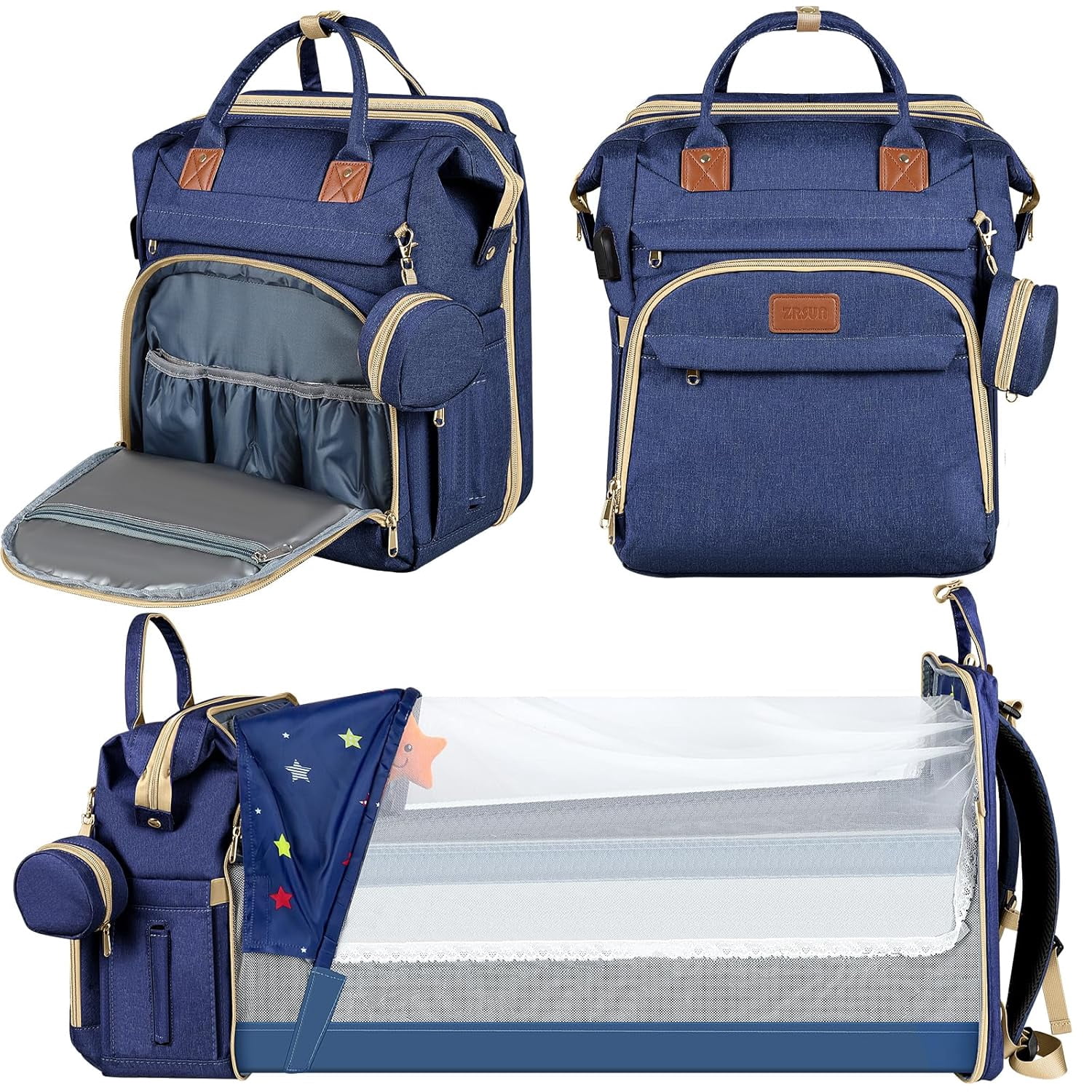 Baby Diaper Bag Backpack,Baby Shower Gifts, Multifunctional Travel ...