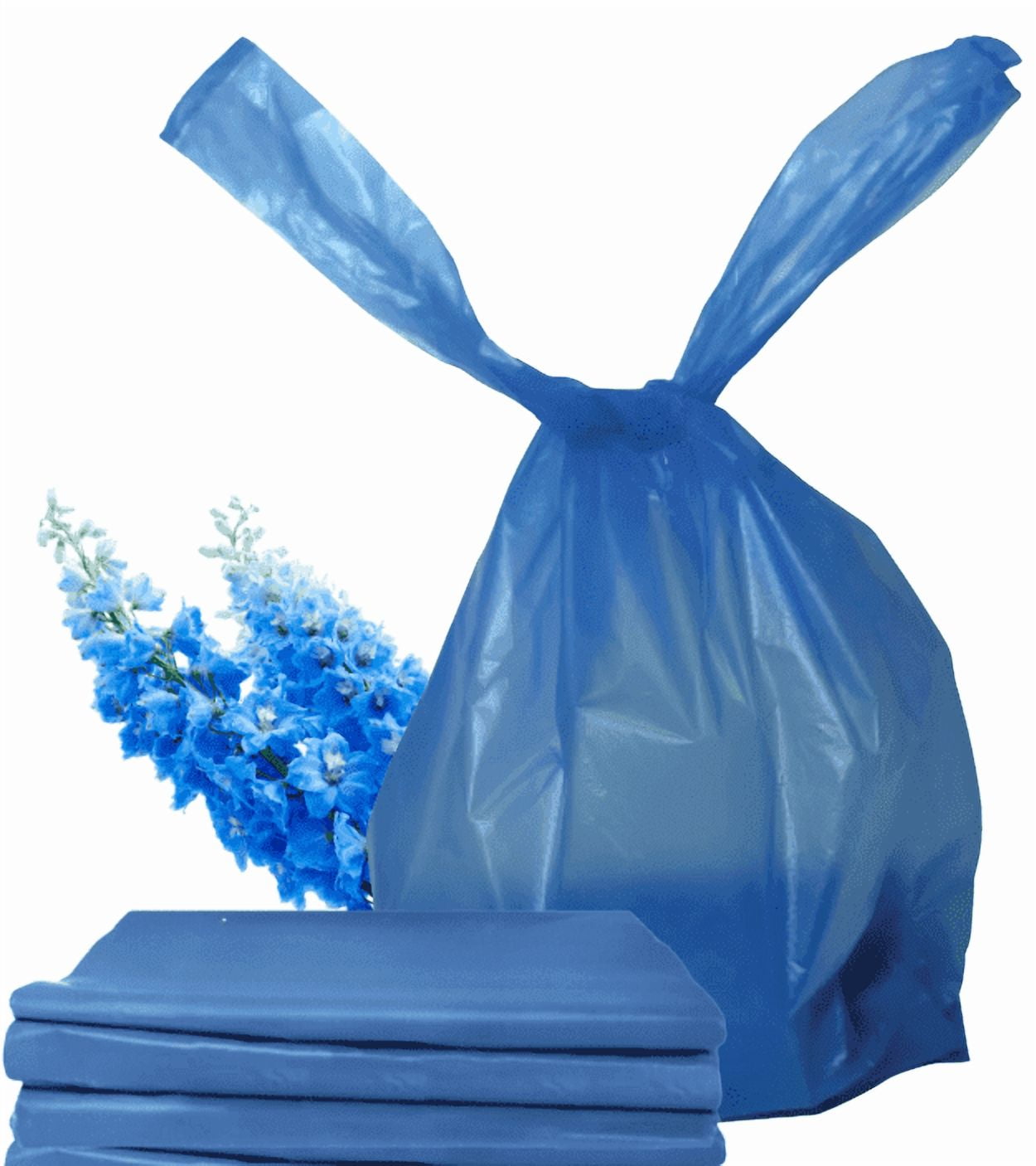 Baby Diaper Bag Disposable (200 Count, Blue) Fresh Baby Powder Scented ...