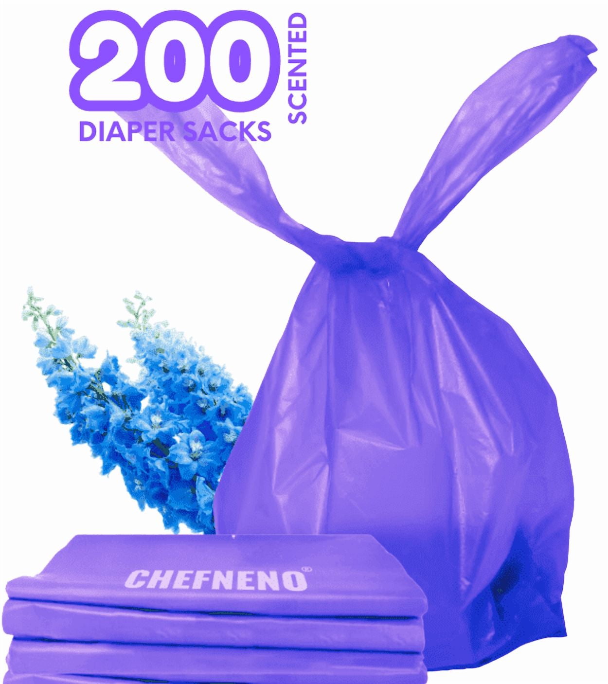 Baby Diaper Bag Disposable Biodegradable Unscented Easy Tie Handles ...