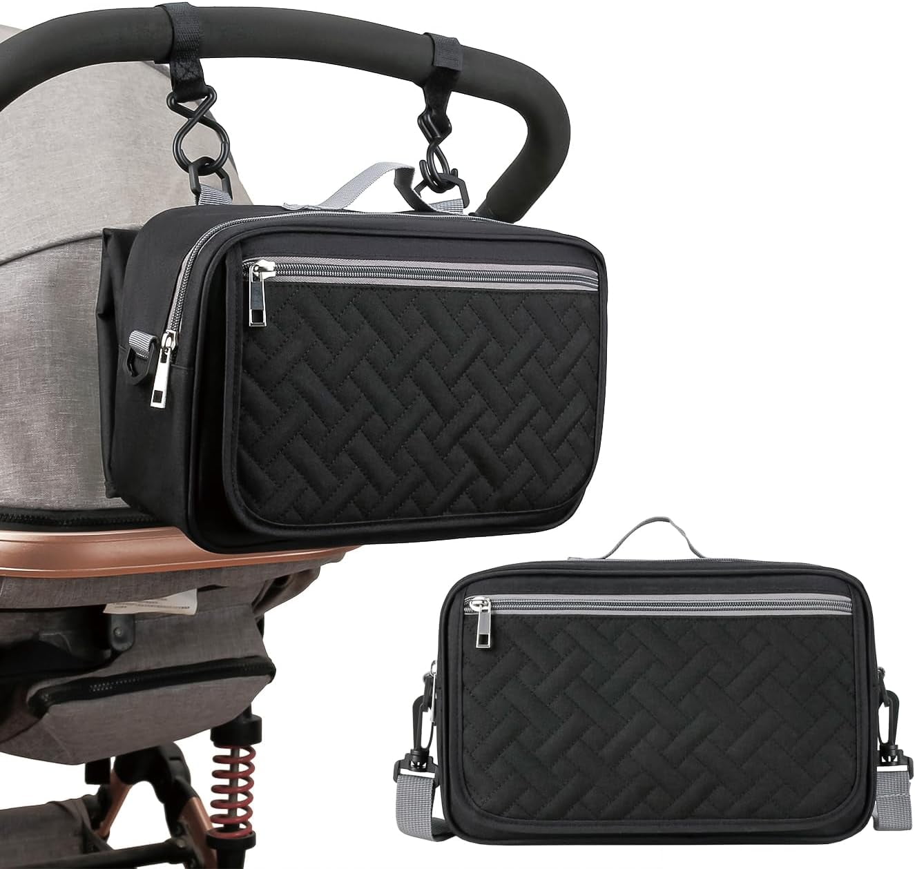 Baby Diaper Caddy Bag with Changing Pad - Diaper Caddy Tote Baby Stroller Bag Nursery Storage ...