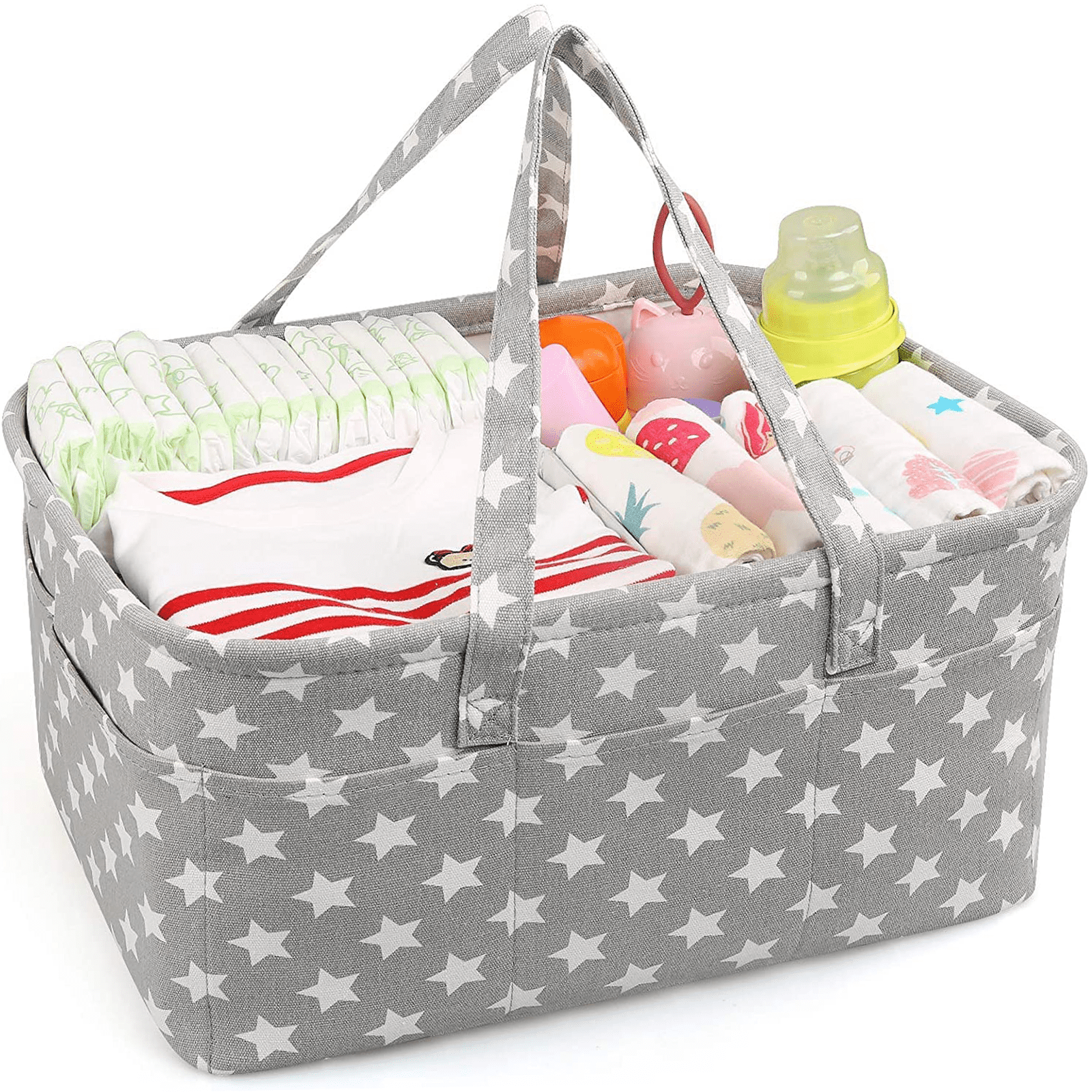 Baby Diaper Caddy Organizer, Nursery Storage Bin, Container Holder for ...