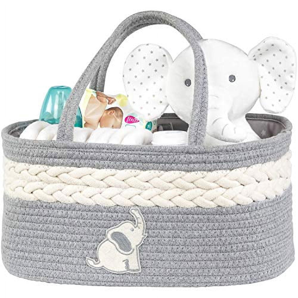 Baby Diaper Caddy Organizer - Portable Diaper Basket for Changing Table ...