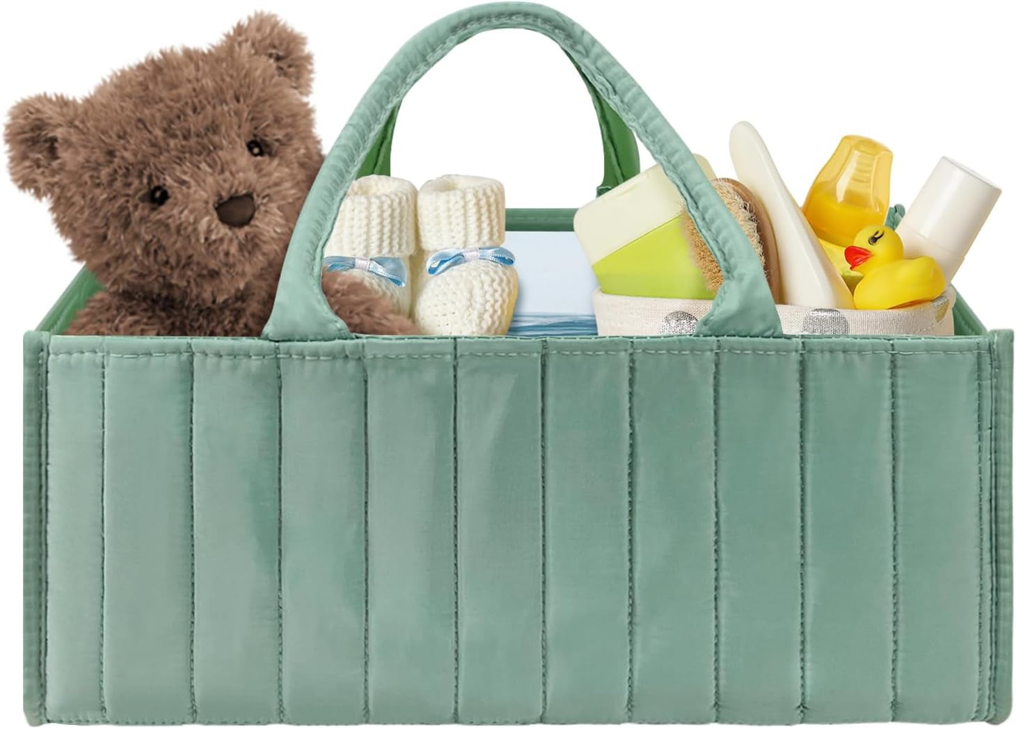 Baby Diaper Caddy Organizer and Storage,Diaper Bag,Baby Shower Gifts ...