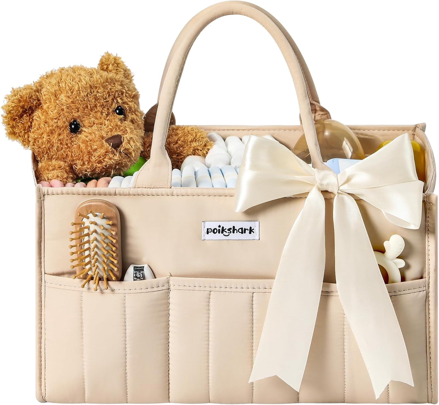 Baby Diaper Caddy - Stylish Basket for Newborn Essentials, Nursery ...