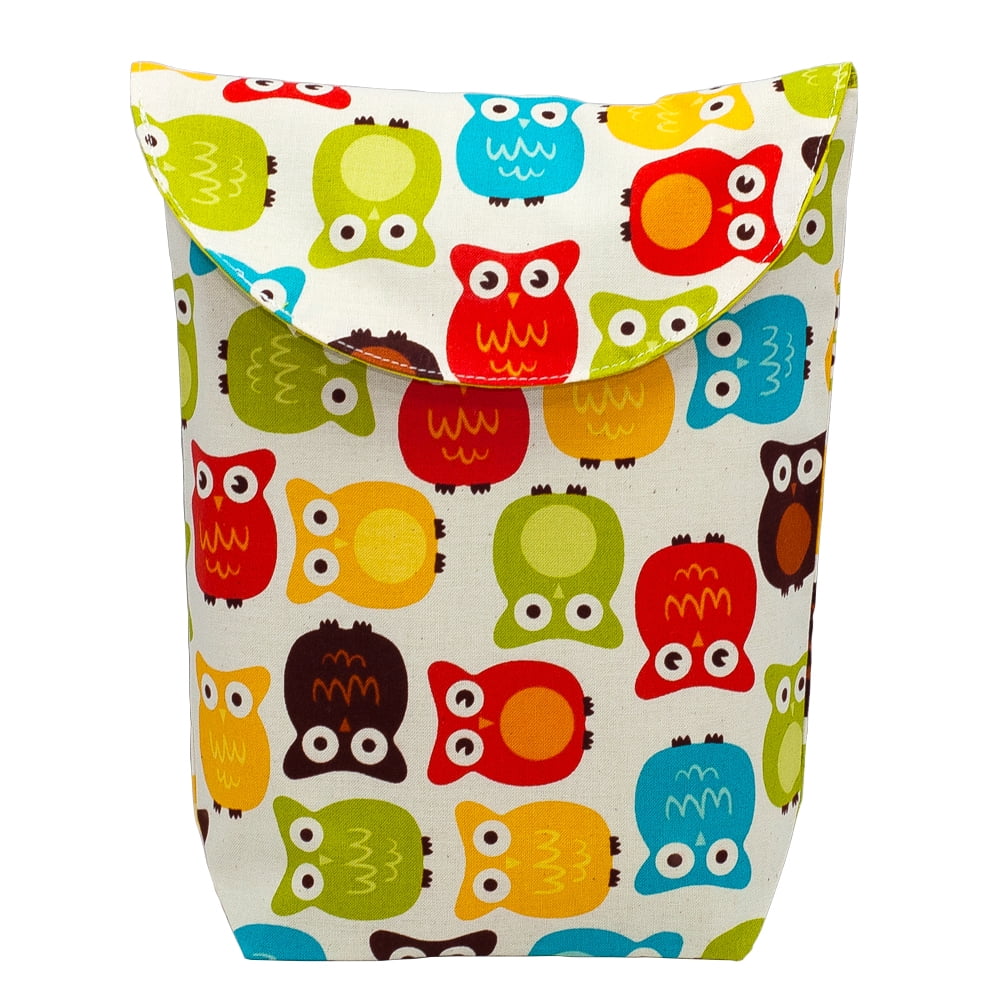Baby Diaper Storage Pouch Tote with Velcro Lock for Snack Toys Pacifier ...