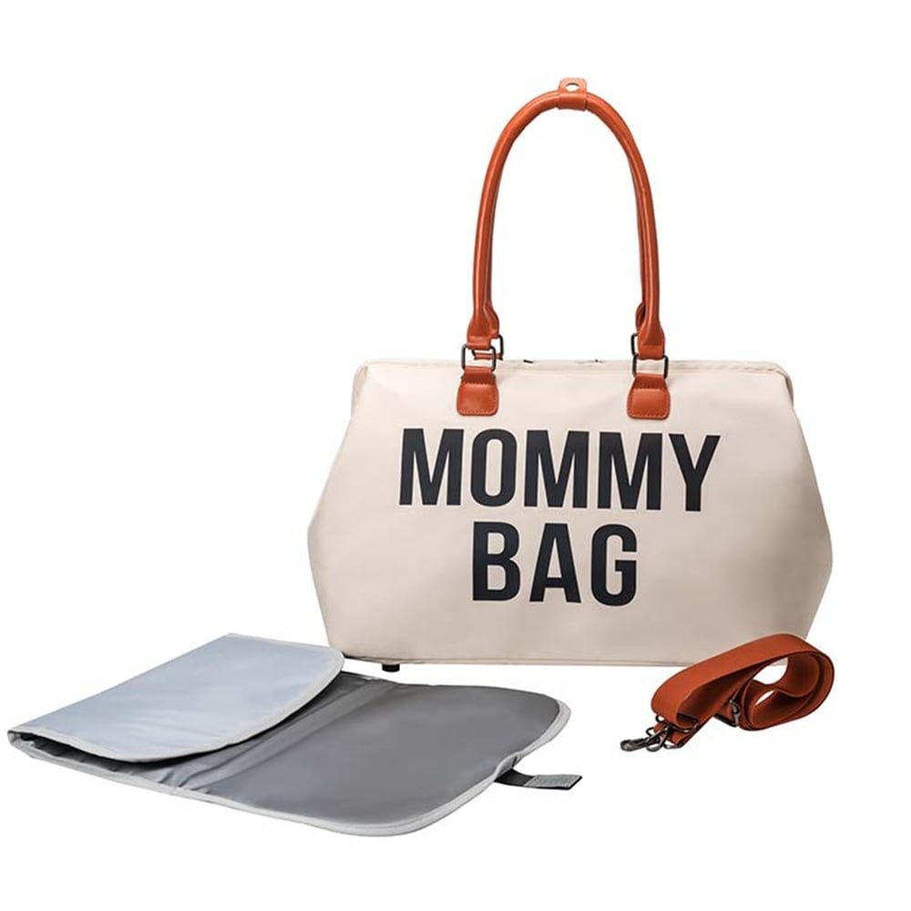 Baby Diaper Tote Bag with Changing Pad Large Capacity Mommy Bag ...