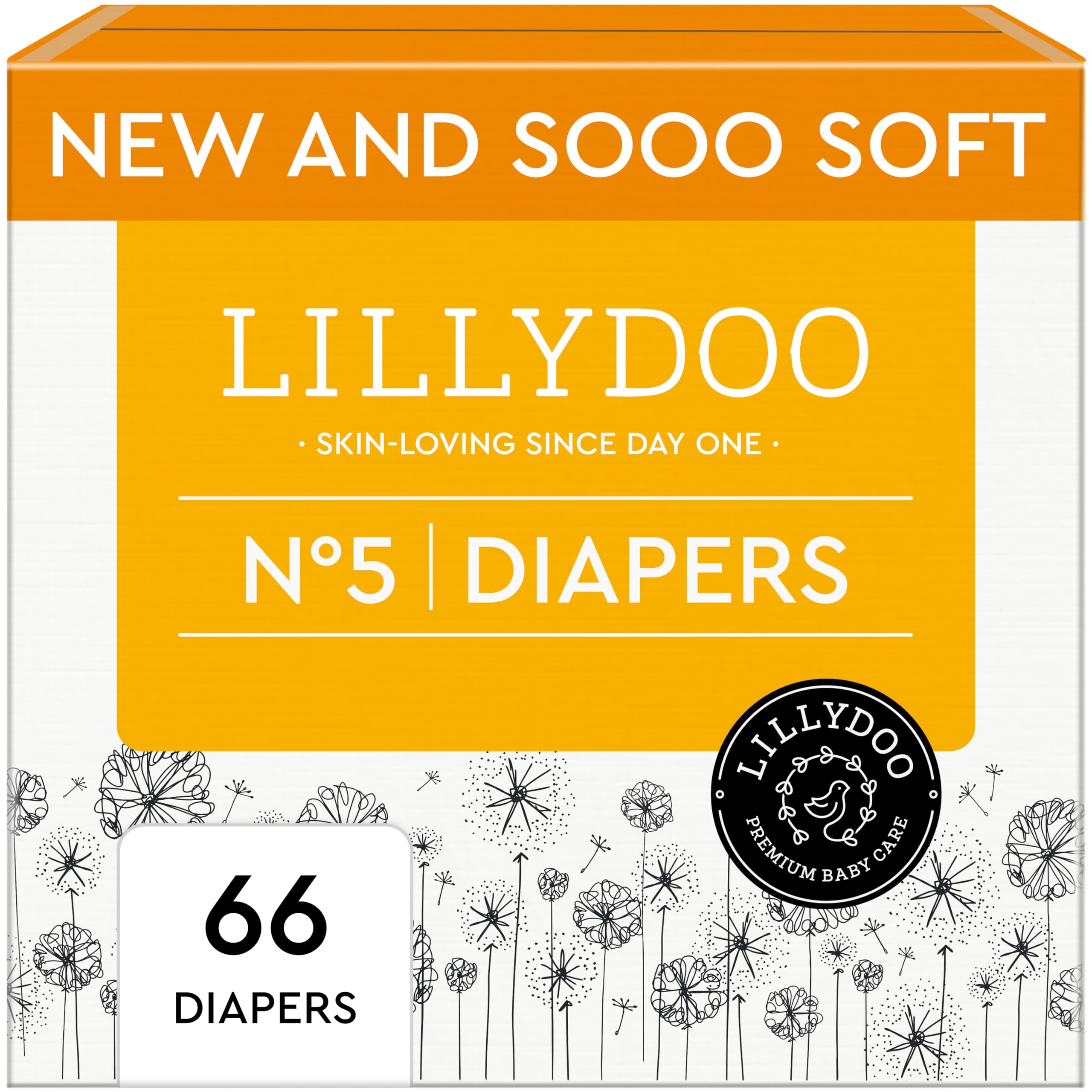 Baby Diapers - Size 5 (24-35 lbs), Half-Monthly Supply (66 Count), Leak ...