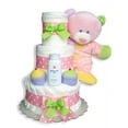 Baby Dimples Pink 3 or 4 Tiers Diaper Cake - Walmart.com