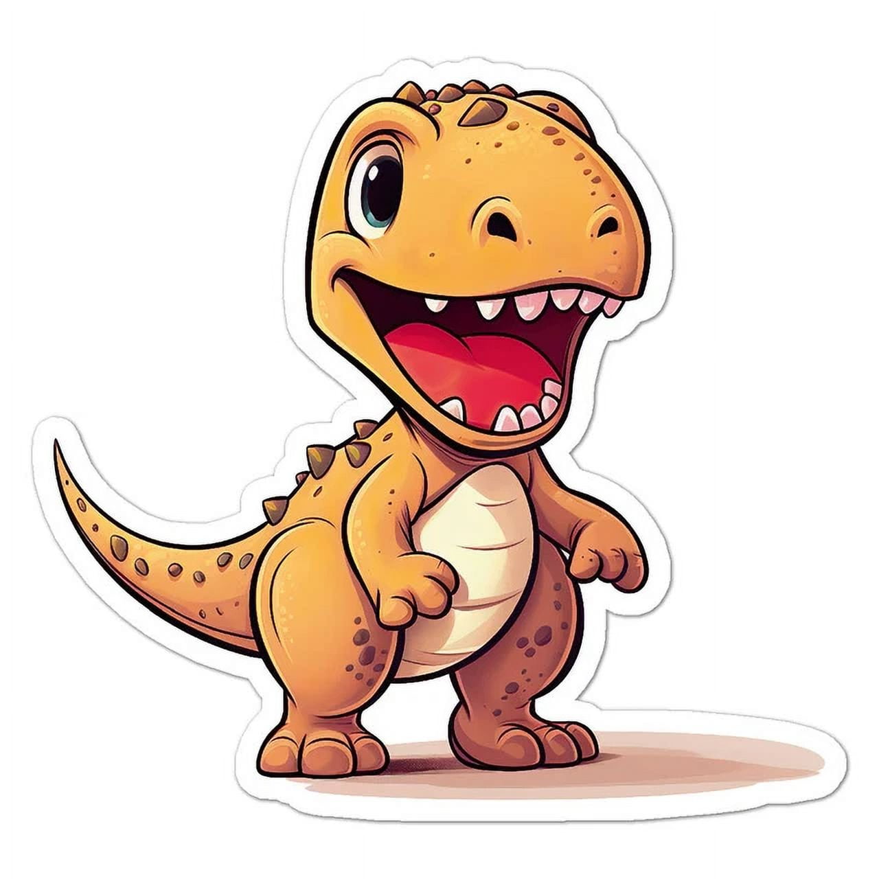 Baby Dinosaur T-Rex Sticker Indoor Outdoor Phone Decal Water Bottle ...