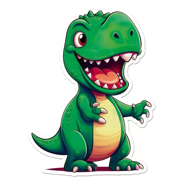 Baby Dinosaur T-Rex Sticker Phone Decal Water Bottle Stickers Car ...