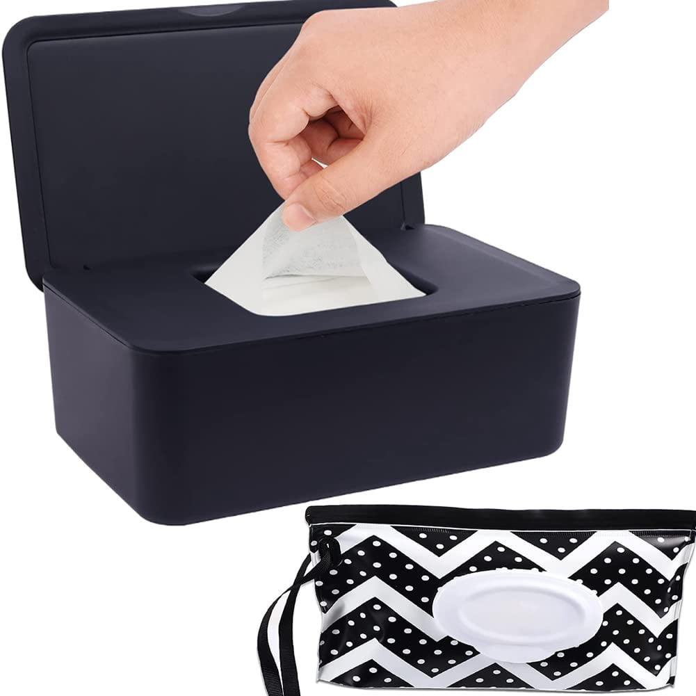 Baby Dispenser Wipe OIF8 Container with Portable Travel Holder ...